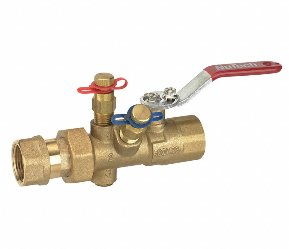 NUTECH Válvula de Balanceo Manual,2",Latón - 44Z294 | MB4-4A-200F-200F ...