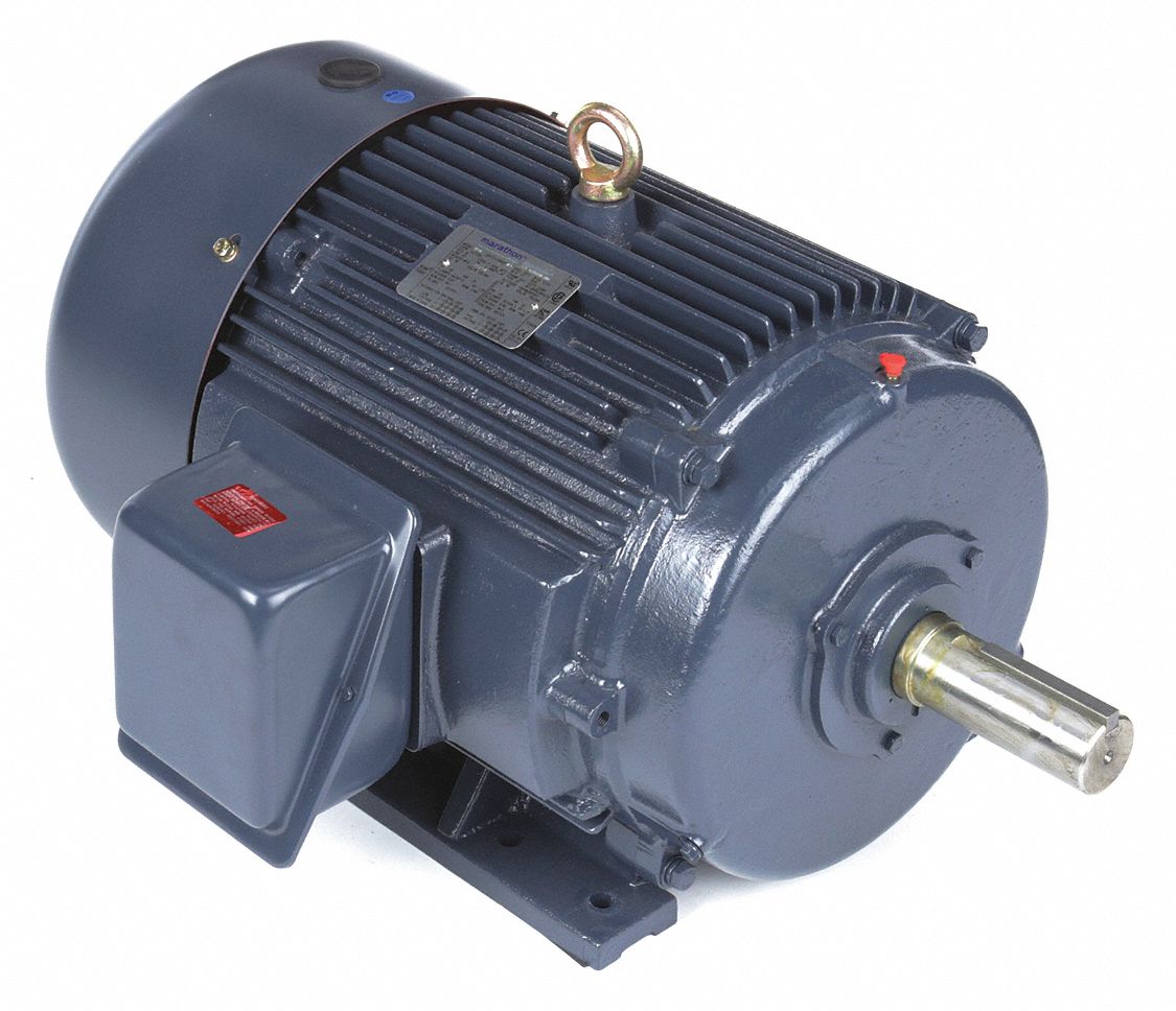 MARATHON MOTORS, Totally Enclosed Fan Cooled, Rigid Base Mount, General ...