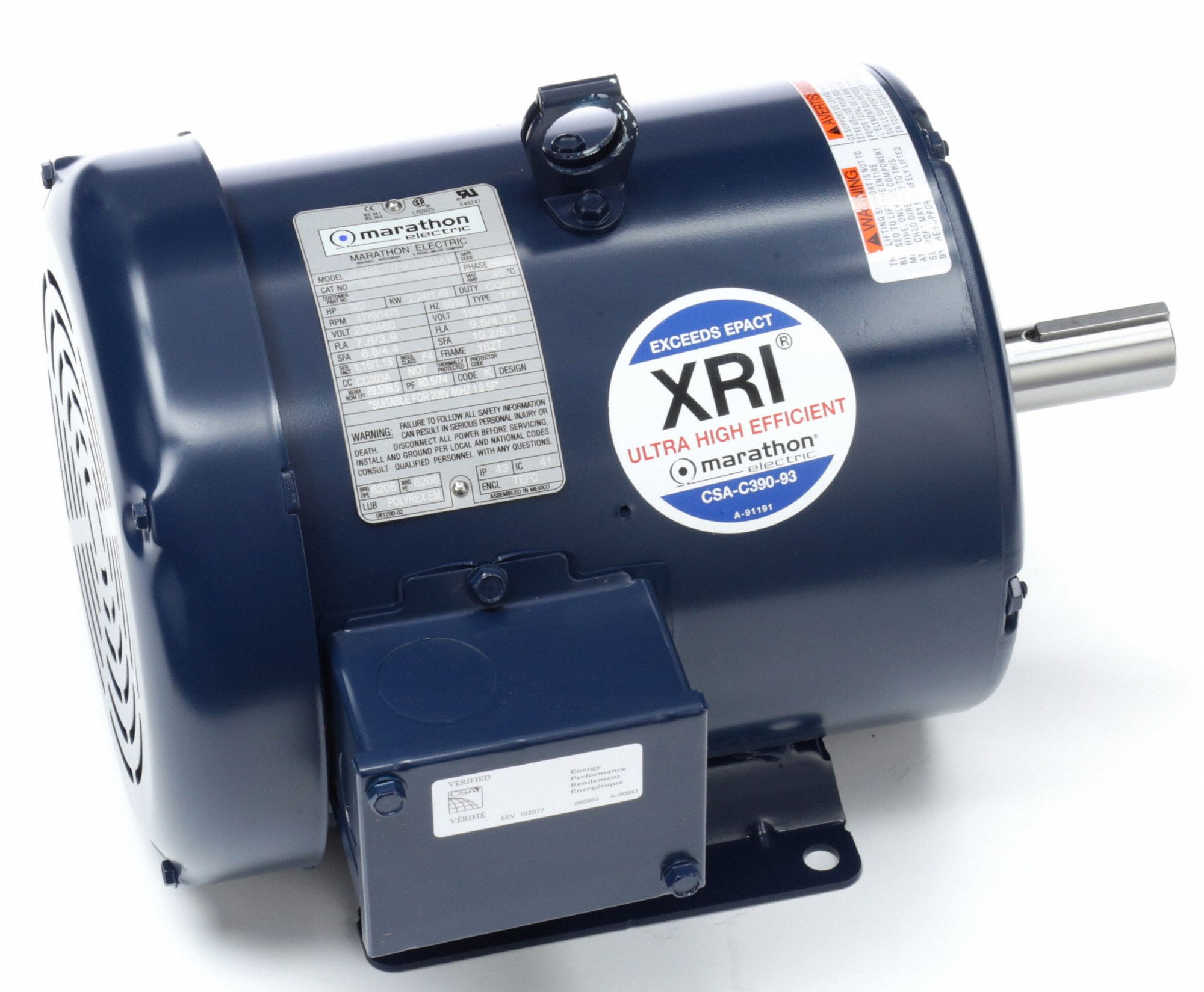 MARATHON MOTORS General Purpose Motor: Totally Enclosed Fan-Cooled ...