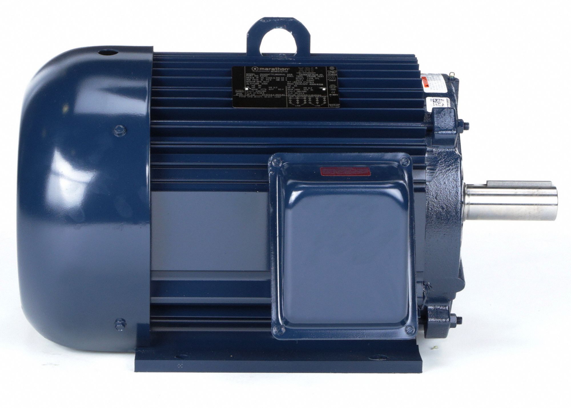 MARATHON MOTORS General Purpose Motor, 15 HP, 3-Phase, Nameplate RPM ...