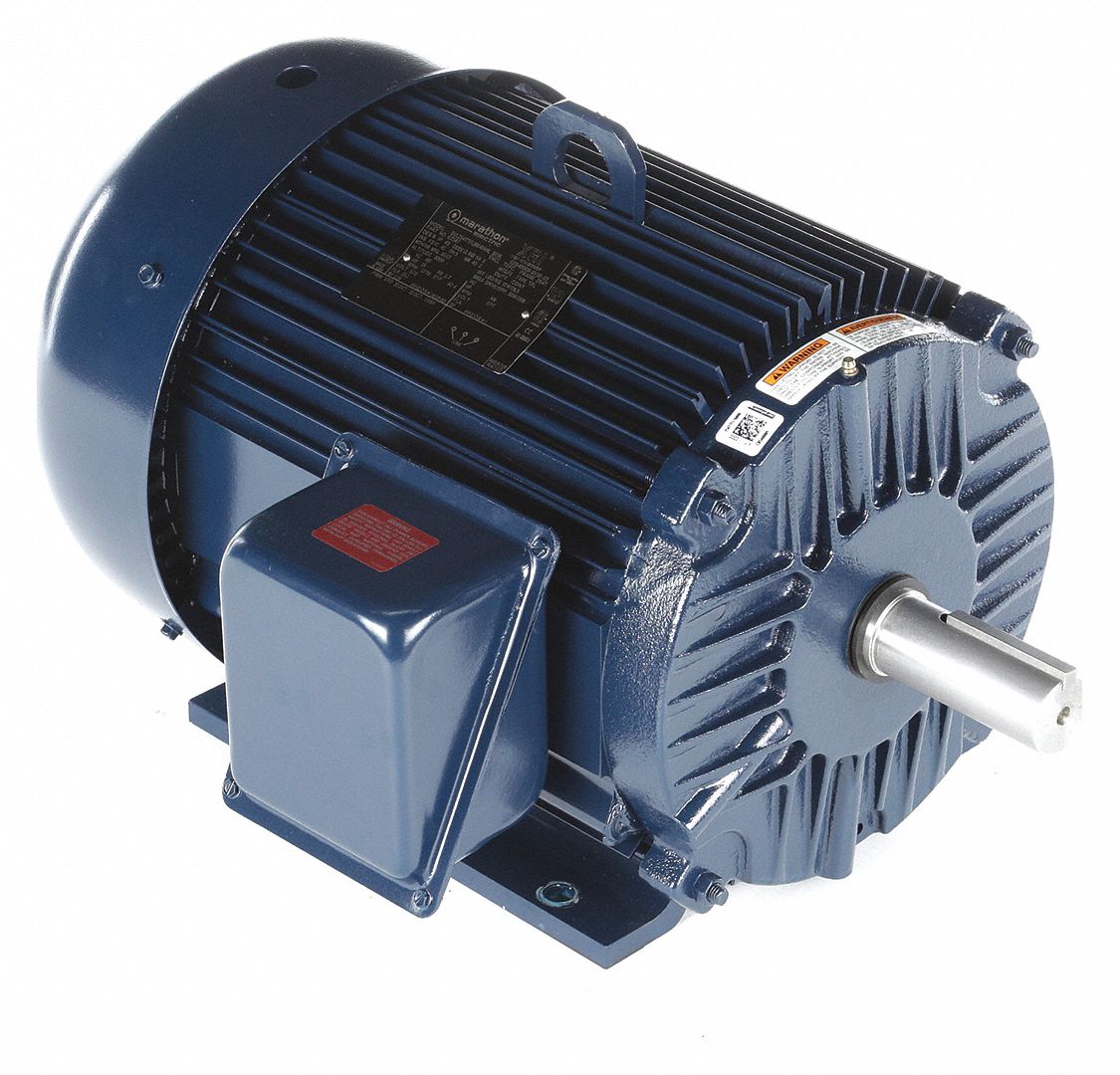 General Purpose Motor, 15 HP, 3-Phase, Nameplate RPM 1775, Voltage 575 ...