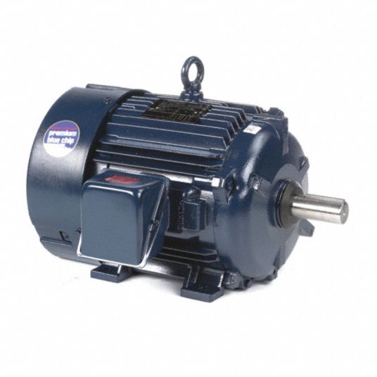 General Purpose Motor, 15 HP, 3-Phase, Nameplate RPM 3550, Voltage 230/ ...