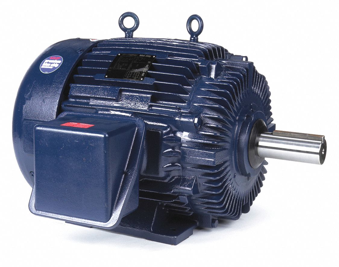 General Purpose Motor, 60 HP, 3-Phase, Nameplate RPM 1185, Voltage 230/ ...