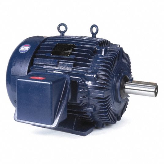 General Purpose Motor, 60 HP, 3-Phase, Nameplate RPM 1185, Voltage 230/ ...