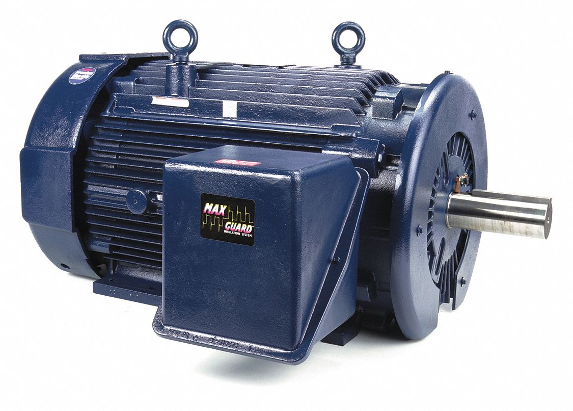 General Purpose Motor, 350 HP, 3-Phase, Nameplate RPM 1785, Voltage 460 ...