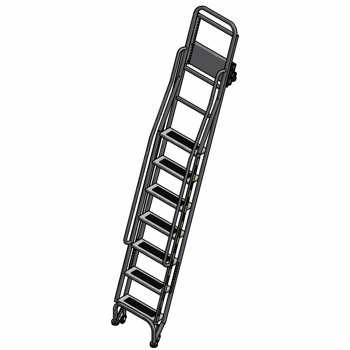 COTTERMAN Stationary Dual Track Ladder, 70 in Top Step Height ...