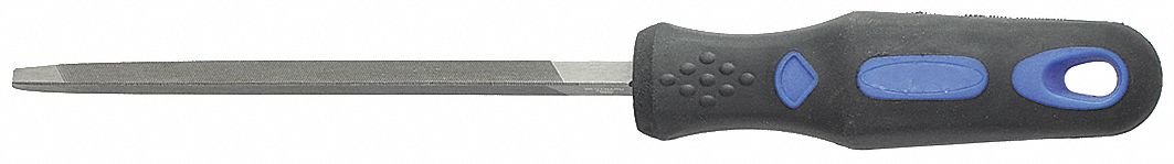 WESTWARD Taper File: Triangular, 6 in Lg, 11/32 in Wd, 51_52 Teeth per ...