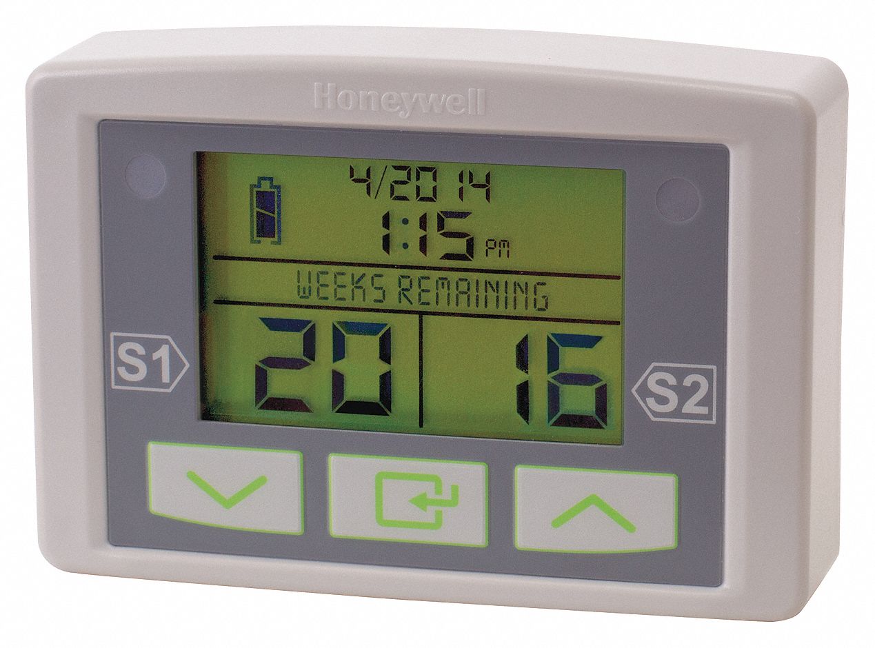 HONEYWELL Eyewash Expiration Timer: Plastic, 4 in Ht, 5 in Lg, 2 in Wd ...