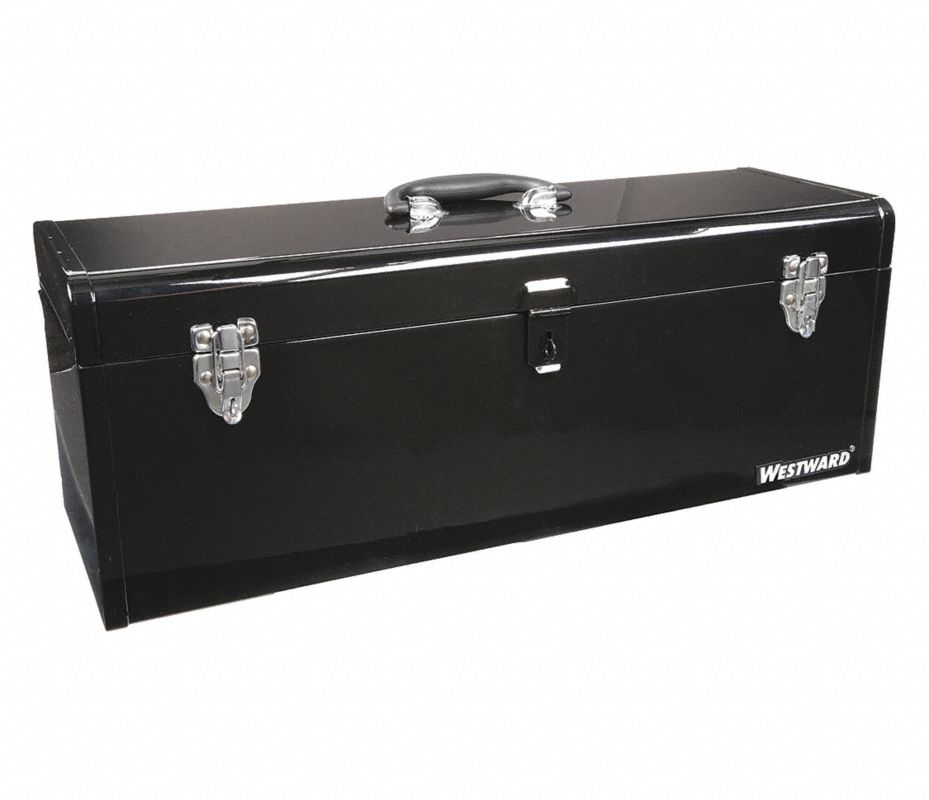WESTWARD Caja de Herramientas Acero Negro 9" x 24" x 8" - 44ZJ86 ...