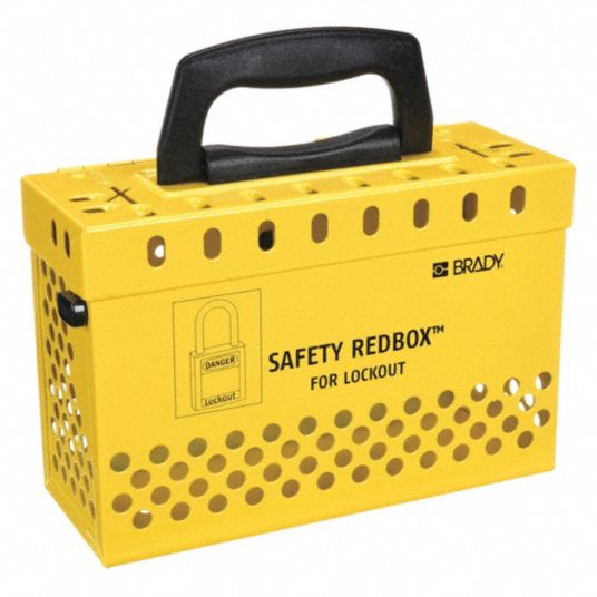 BRADY, Steel, Yellow, Group Lockout Box - 44ZL12|145580 - Grainger
