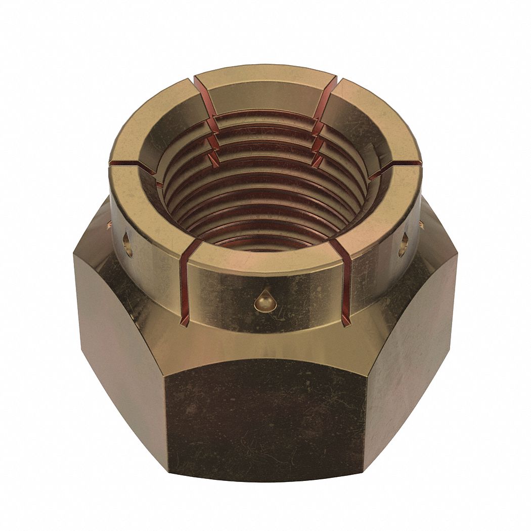 Flex Top, 1/2"-20 Thread Size, Lock Nut - 44ZN04|21FC-820 - Grainger