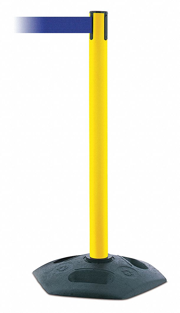 TENSABARRIER, Blue, No Pattern, Barrier Post with Belt - 44ZV59|886-35 ...