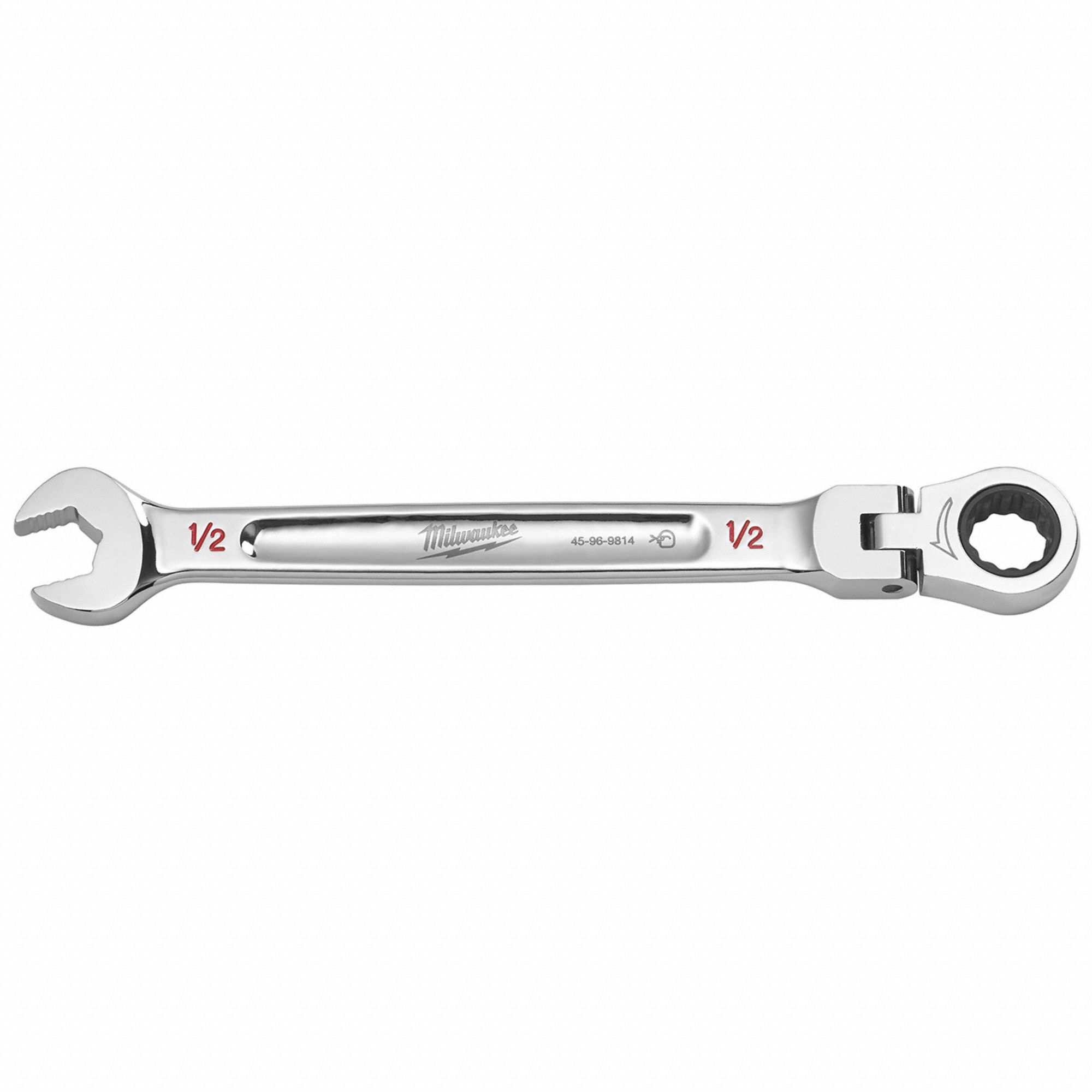 MILWAUKEE, Chrome Vanadium Steel, Chrome, Combination Wrench - 798HL8 ...