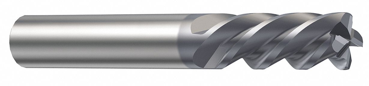 SANDVIK COROMANT, 4 Flute, 0.02" Rad, Corner Radius End Mill - 450H68 ...