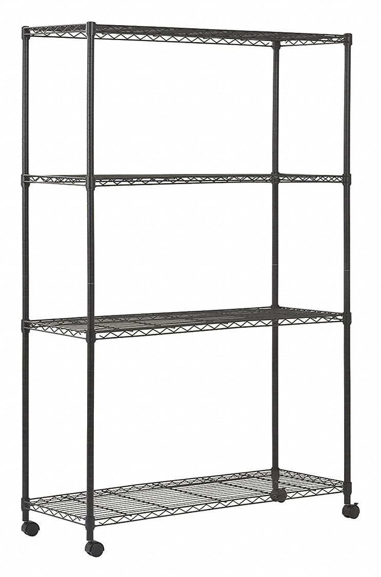 48 in x 18 in x 72 in, Dry/Wet, Wire Shelving Unit - 450W89|MWS481872 ...