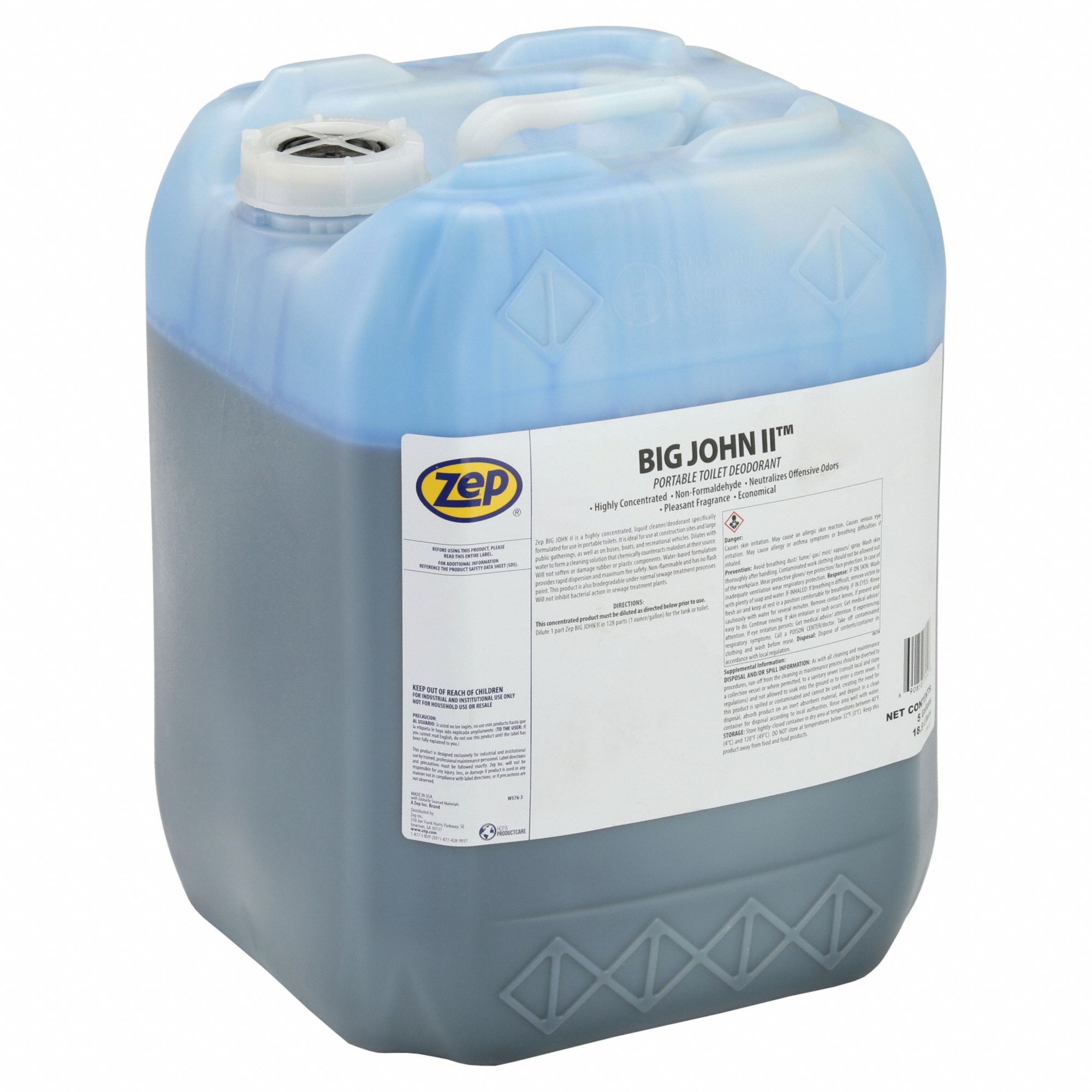 ZEP, Bucket, 5 gal Container Size, Odor Eliminator - 450Z67|179535 ...