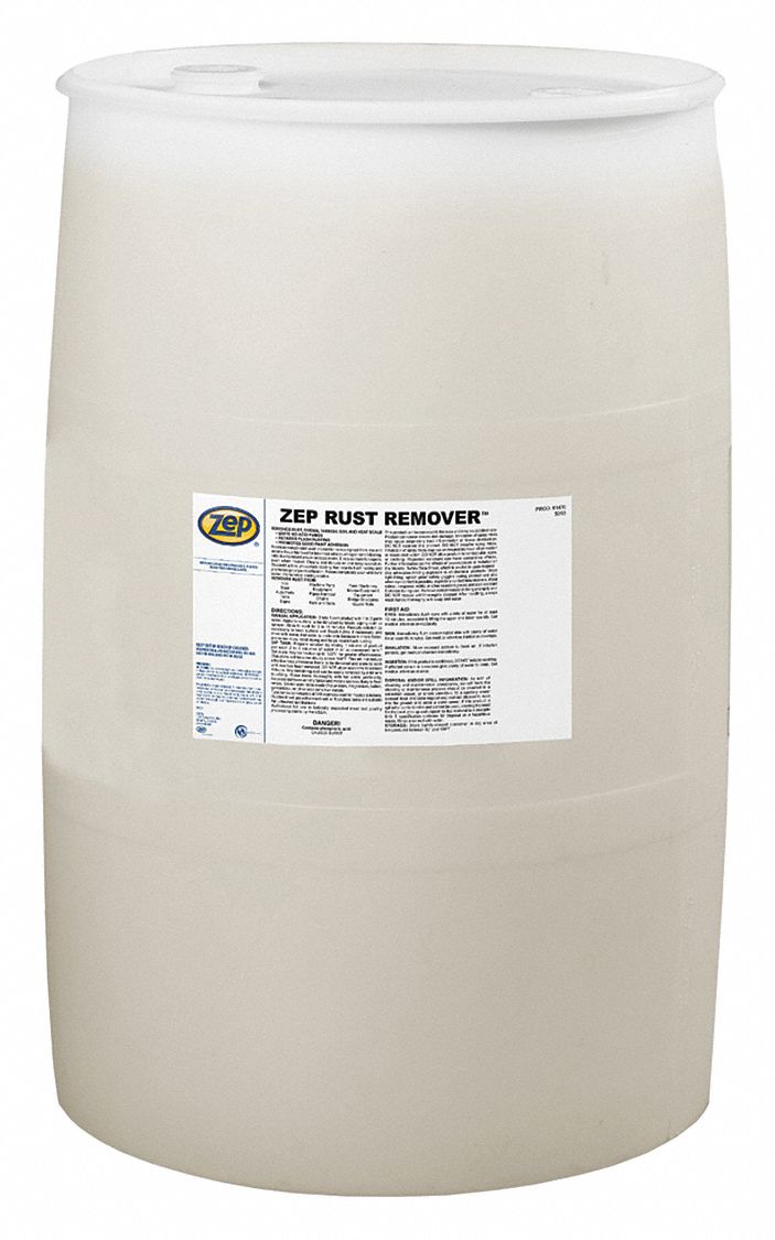 ZEP, Drum, 55 gal Container Size, Rust Remover - 451D73|147085 - Grainger
