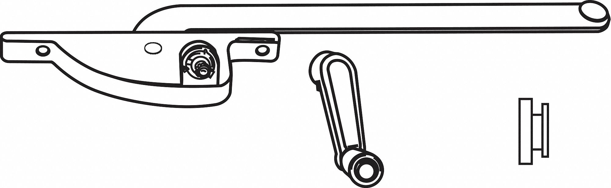 Crank, Handle Included, Window Operator - 451H84|36-117B - Grainger