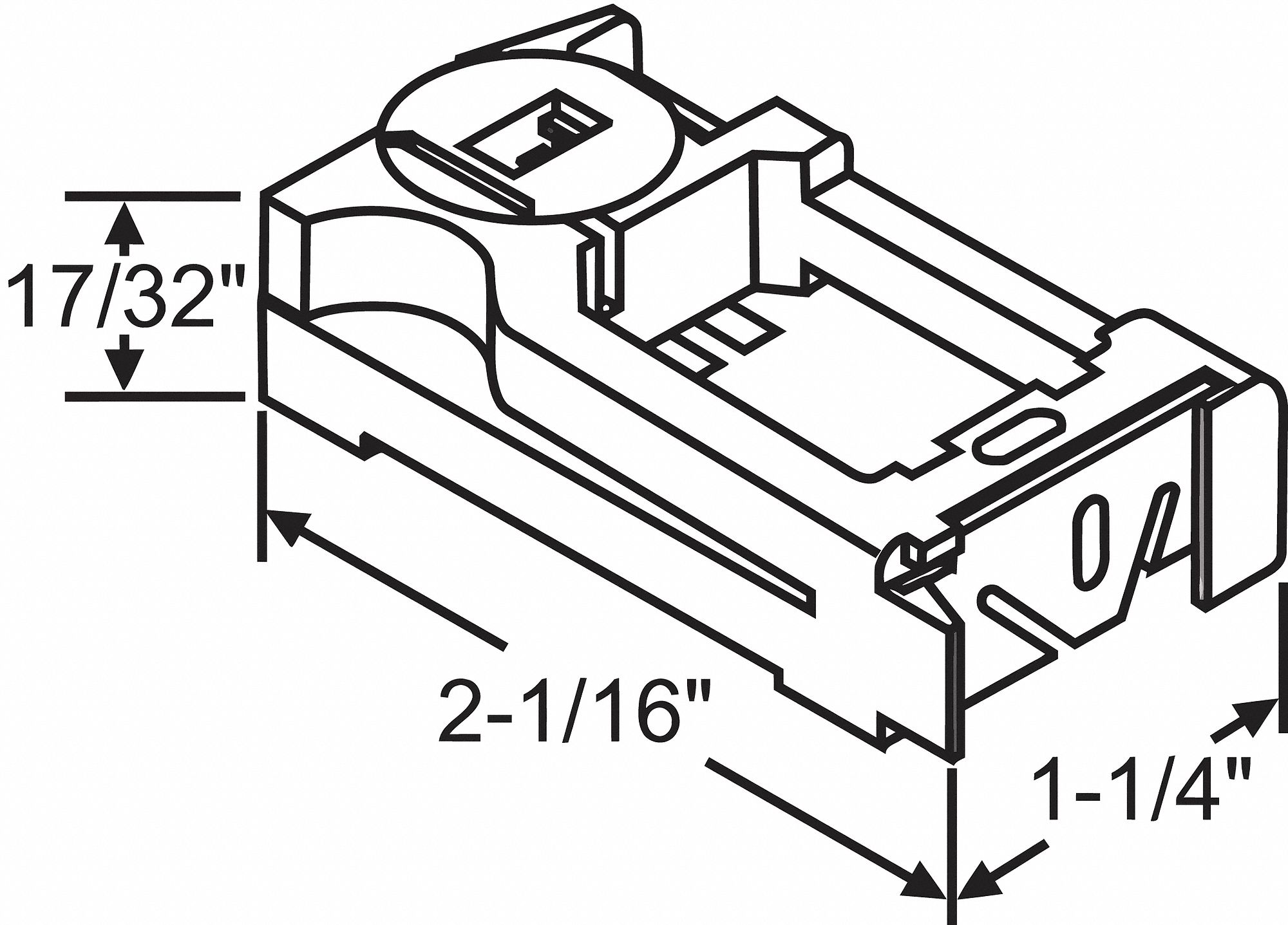 Pivot Lock Shoe, Handle Not Included, Pivot Lock Shoe - 451J18|85-503 ...
