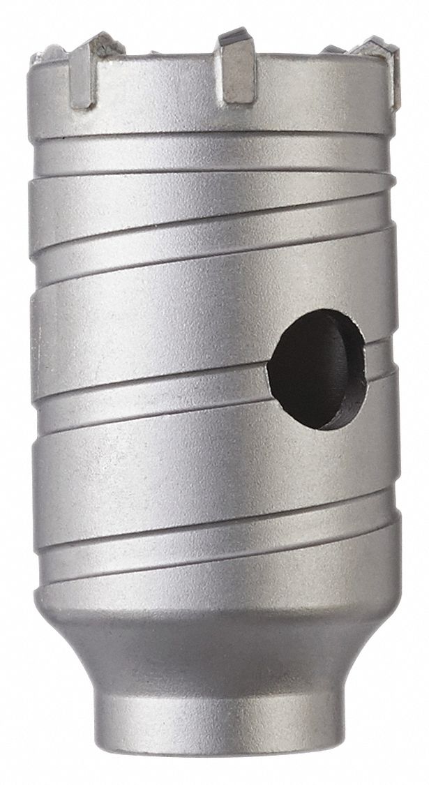 MILWAUKEE Carbide Core Bit, 2" Dia. X 2" SDS Plus, Dry Application, 2 ...