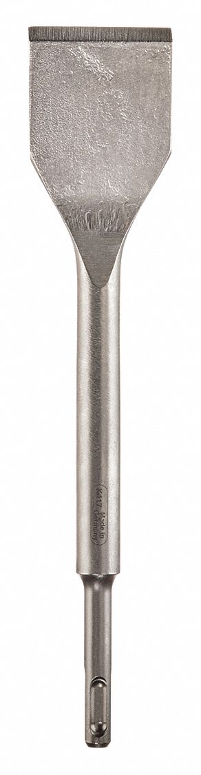 MILWAUKEE, 3 in Head Wd, 6 in Overall Lg, Chisel Bit - 451N68|48-62 ...