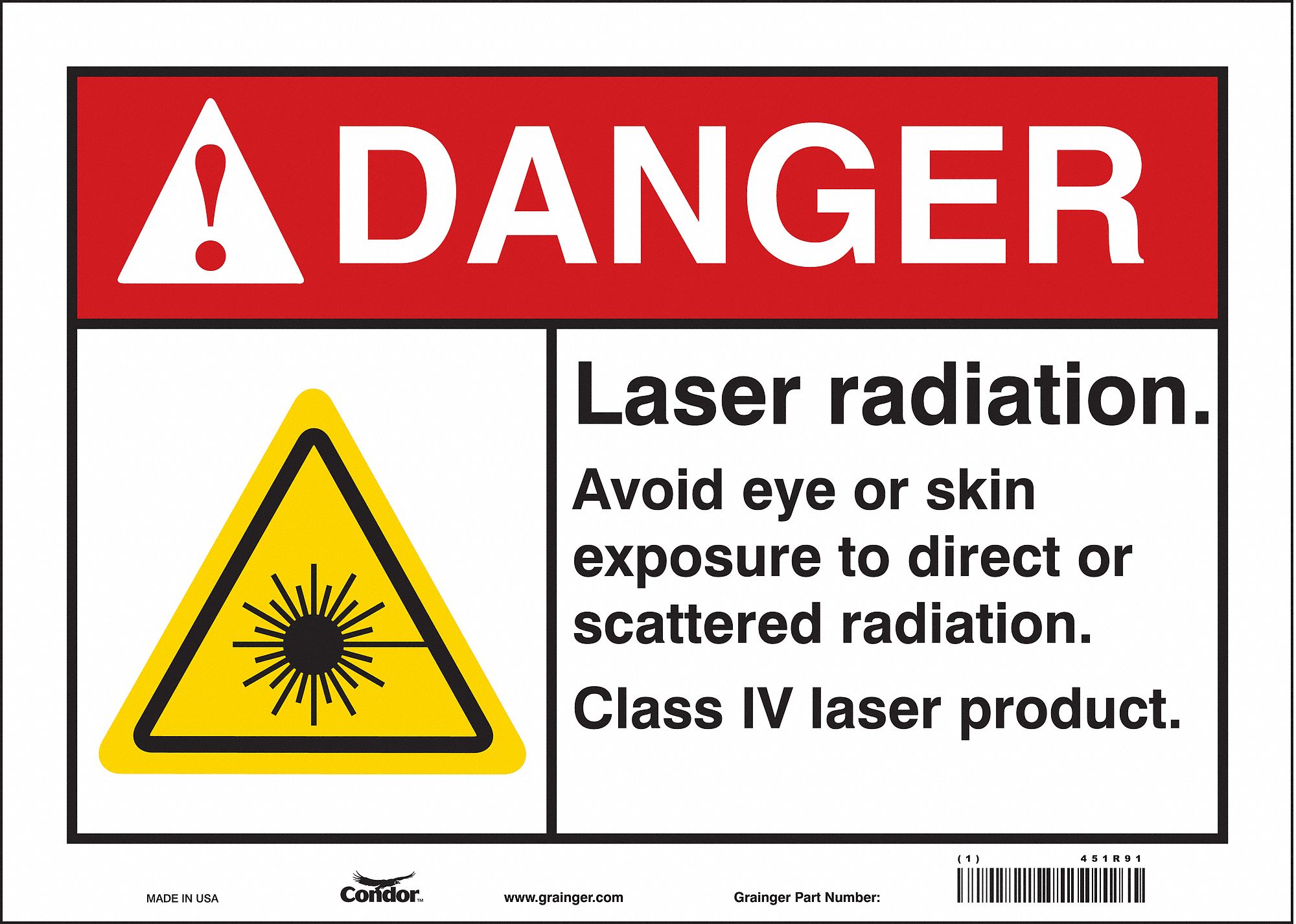 Vinyl, Adhesive Sign Mounting, Safety Sign - 451R91|451R91 - Grainger
