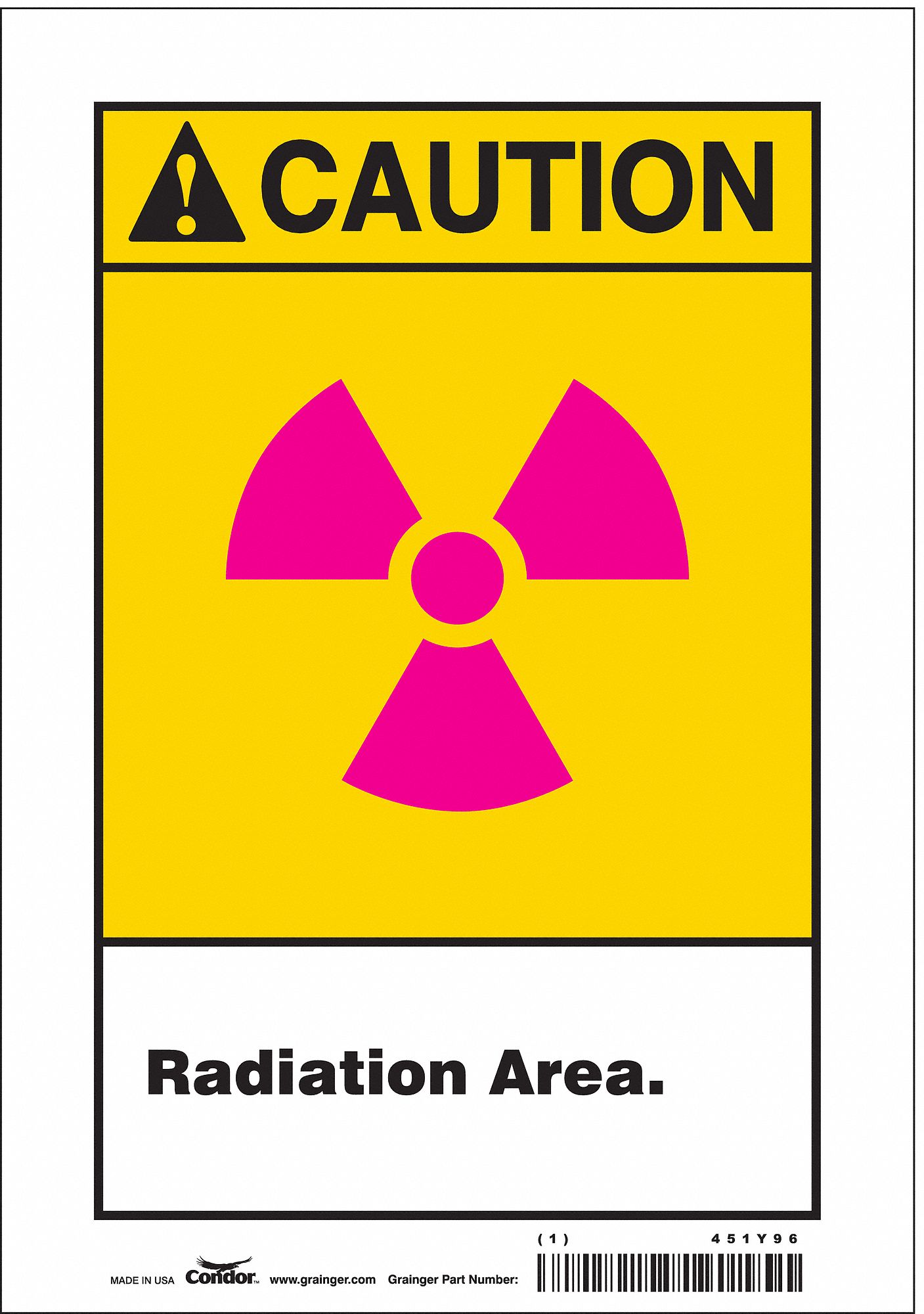 Vinyl, Adhesive Sign Mounting, Safety Sign - 451Y96|451Y96 - Grainger