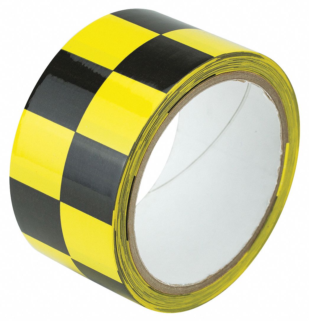 Gen Purpose, Checkered, Floor Marking Tape - 452C33|HT220BY - Grainger