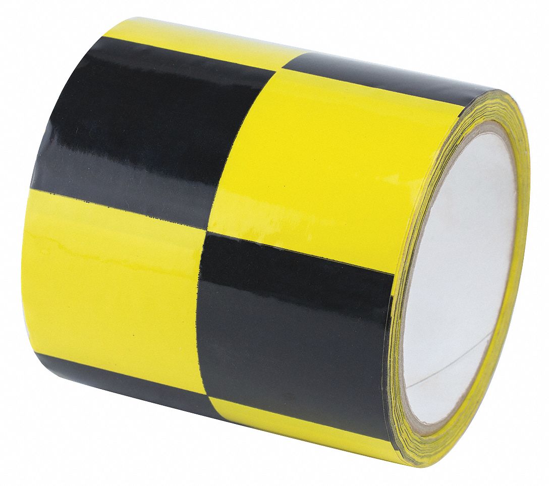 Gen Purpose, Checkered, Floor Marking Tape - 452D33|8AEC6 - Grainger