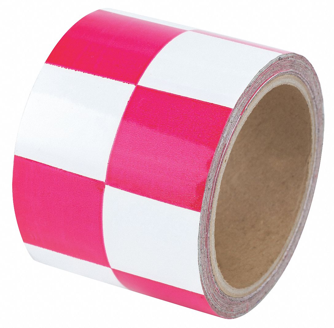 Gen Purpose, Checkered, Floor Marking Tape - 452D43|8RE21 - Grainger