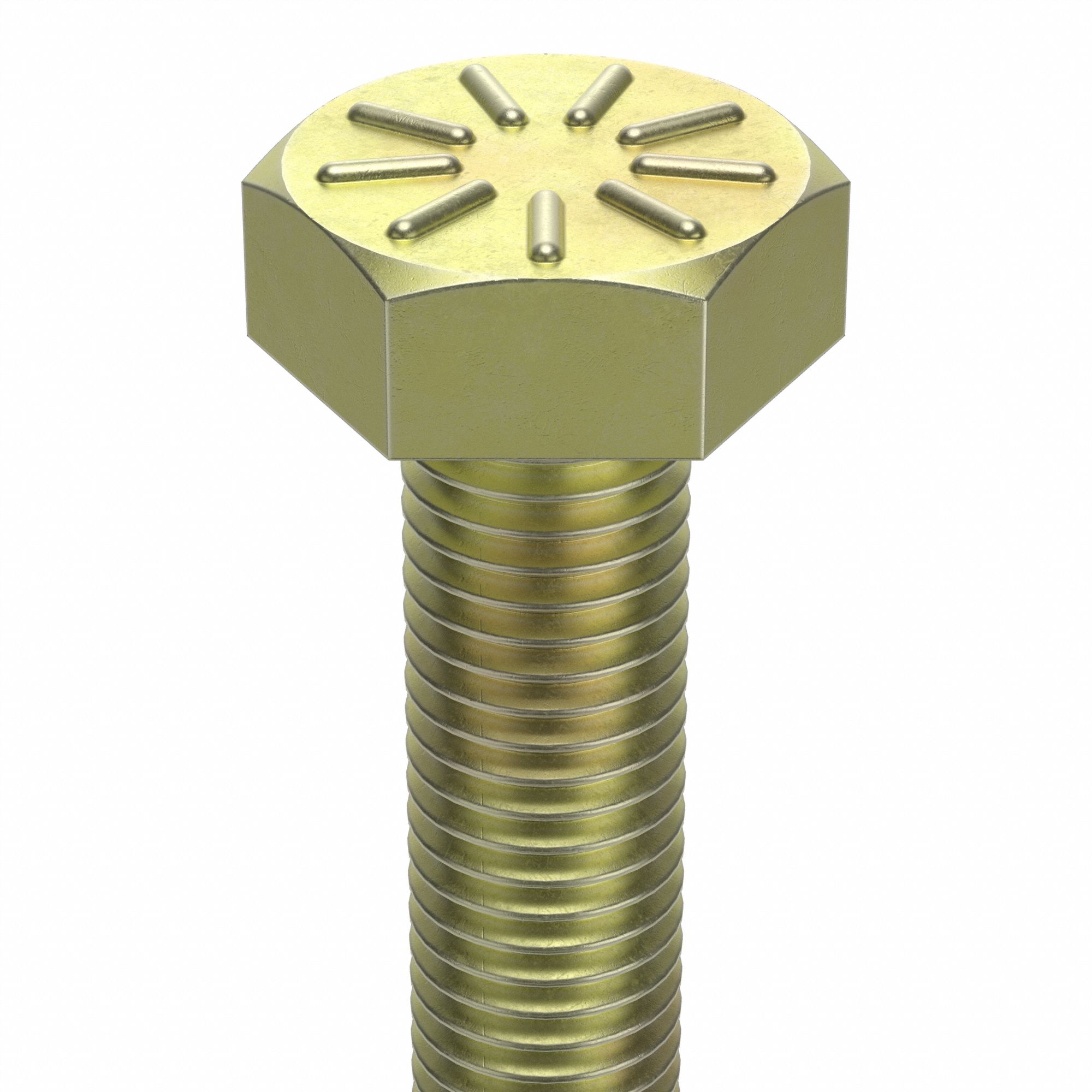 L9 Hex Head Cap Screw: Steel, Grade 9, Zinc Yellow, 5/16"-24, Fine, 2 1 ...
