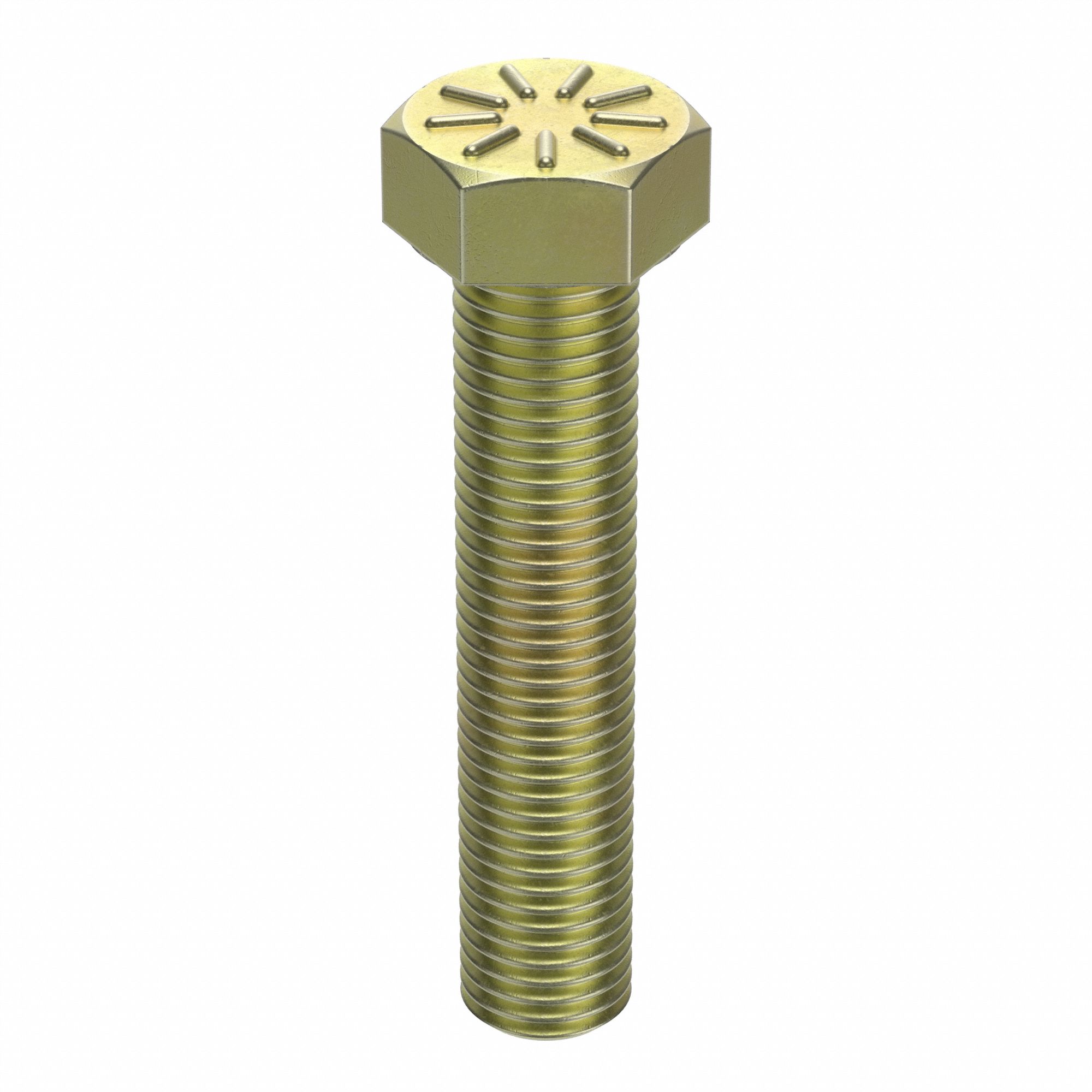 BRIGHTON-BEST CAP SCREW, HEX HEAD, L9, 180000 PSI, YELLOW, 1"-8 8UN ...