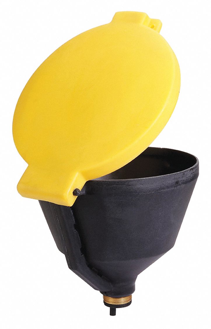 Drum Funnel, Material Polyethylene, Color Yellow - Grainger
