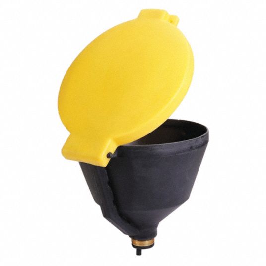 Drum Funnel, Material Polyethylene, Color Yellow - Grainger