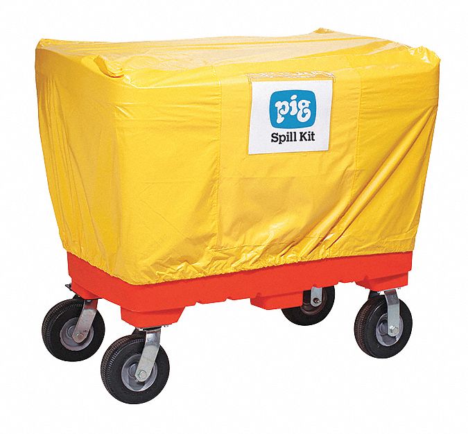 PIG, Yellow, High-Visibility Storage Chest, Spill Chest Cover - 452L50 ...