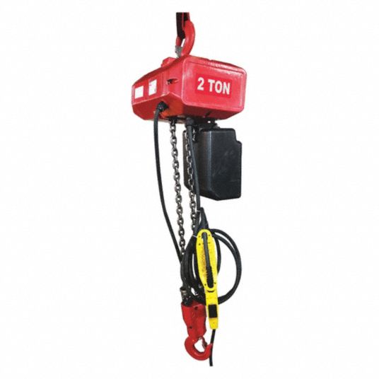 DAYTON, H4 - Heavy Duty, 115/230V AC, Electric Chain Hoist - 452R42 ...