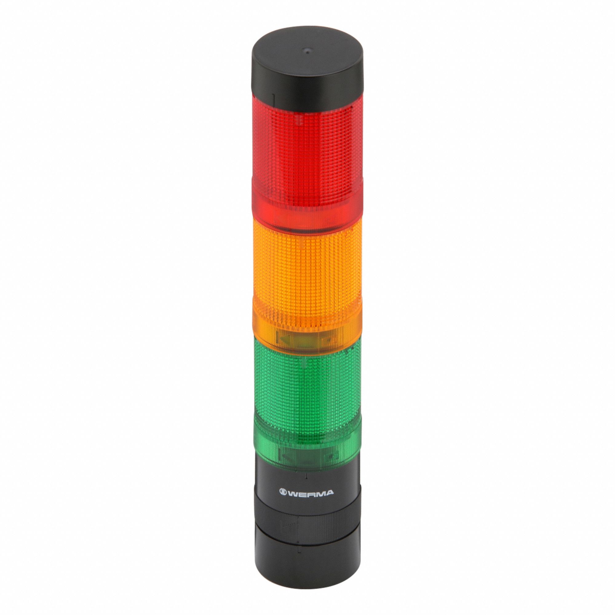WERMA, 3 Tier, Green/Red/Yellow, Tower Light Assembly - 452R97|63930001 ...