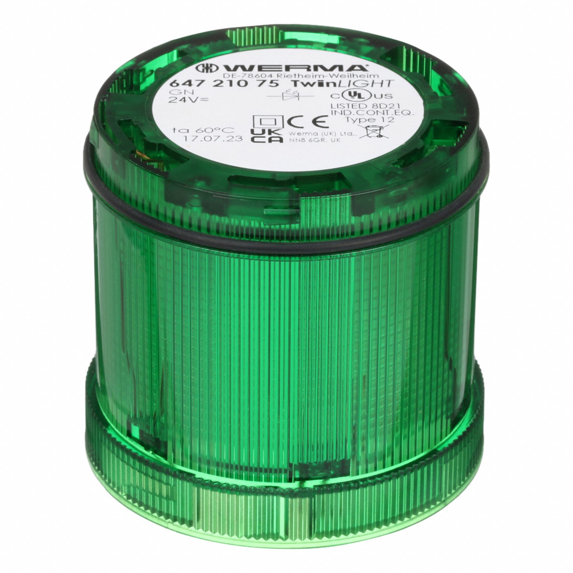 WERMA, Flashing/Steady, 24V AC/24V DC, Tower Light Module - 452T16 ...