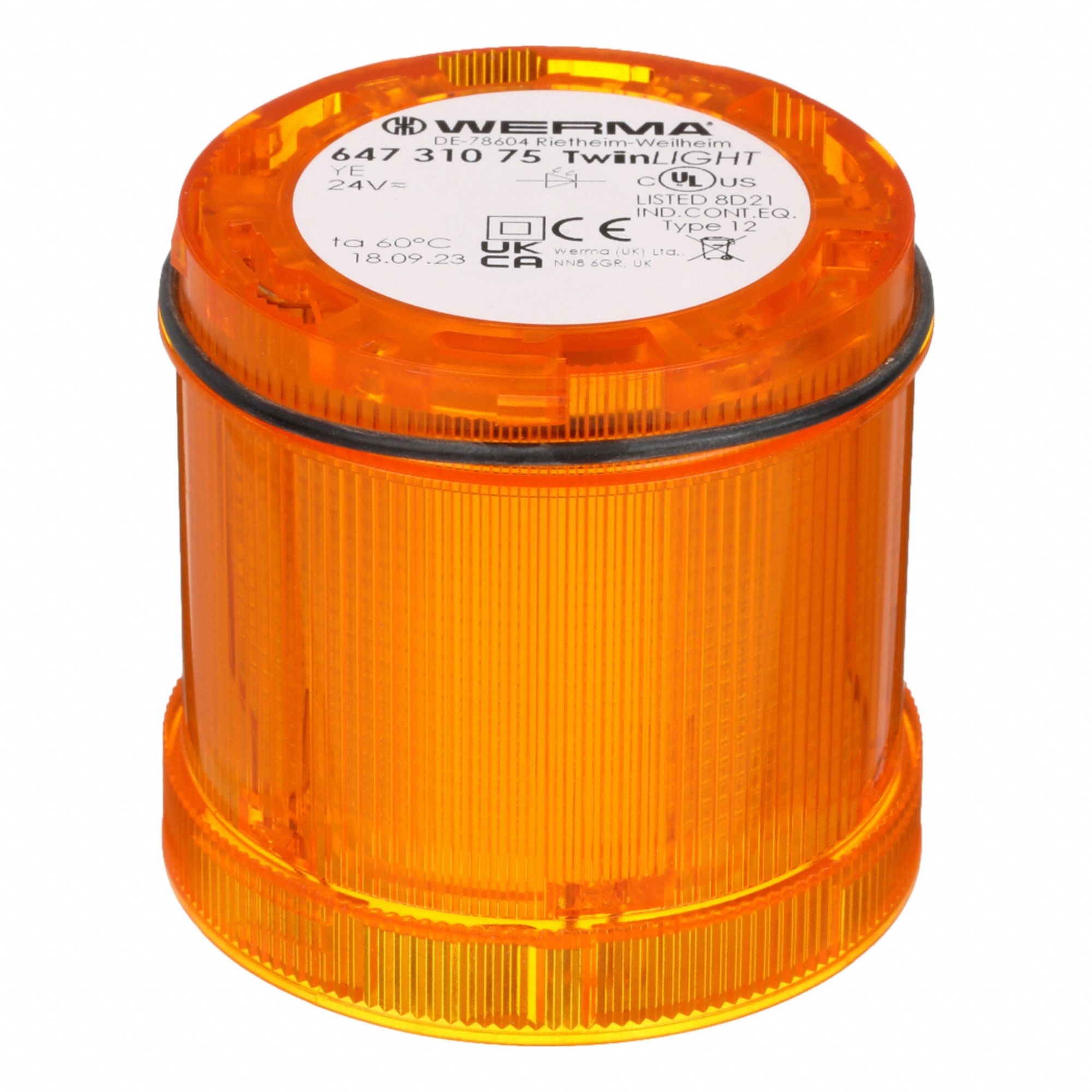 WERMA, Flashing/Steady, 24V AC/24V DC, Tower Light Module - 452T20 ...