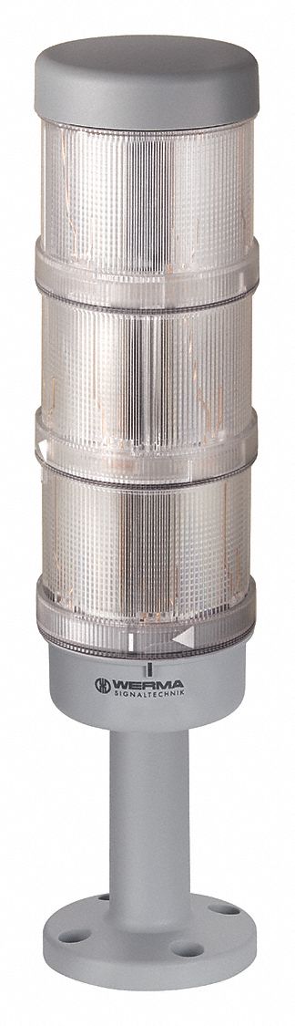 WERMA, 3 Tier, Green/Red/Yellow, Tower Light Assembly - 452T34|64900102 ...