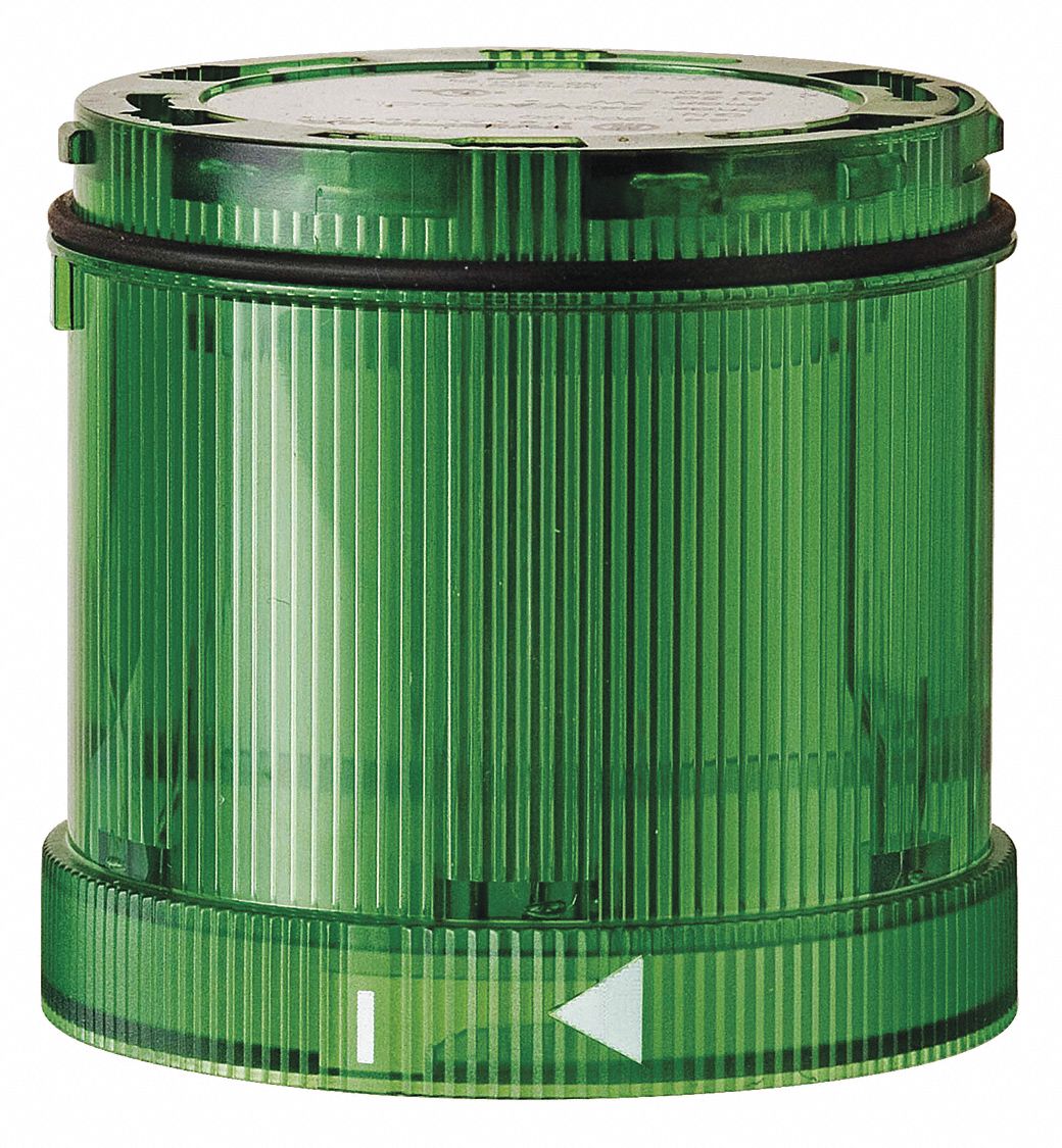 24V AC/DC, Green, Tower Light Module Steady - 452T37|64420075 - Grainger