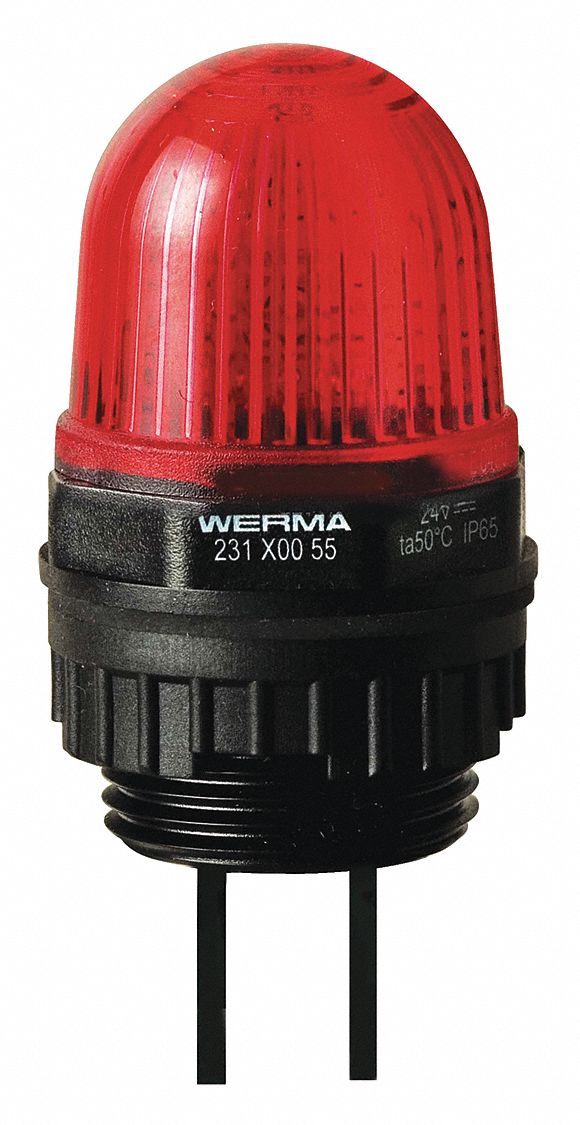 WERMA, Red, LED, Warning Light - 452U14|23110055 - Grainger