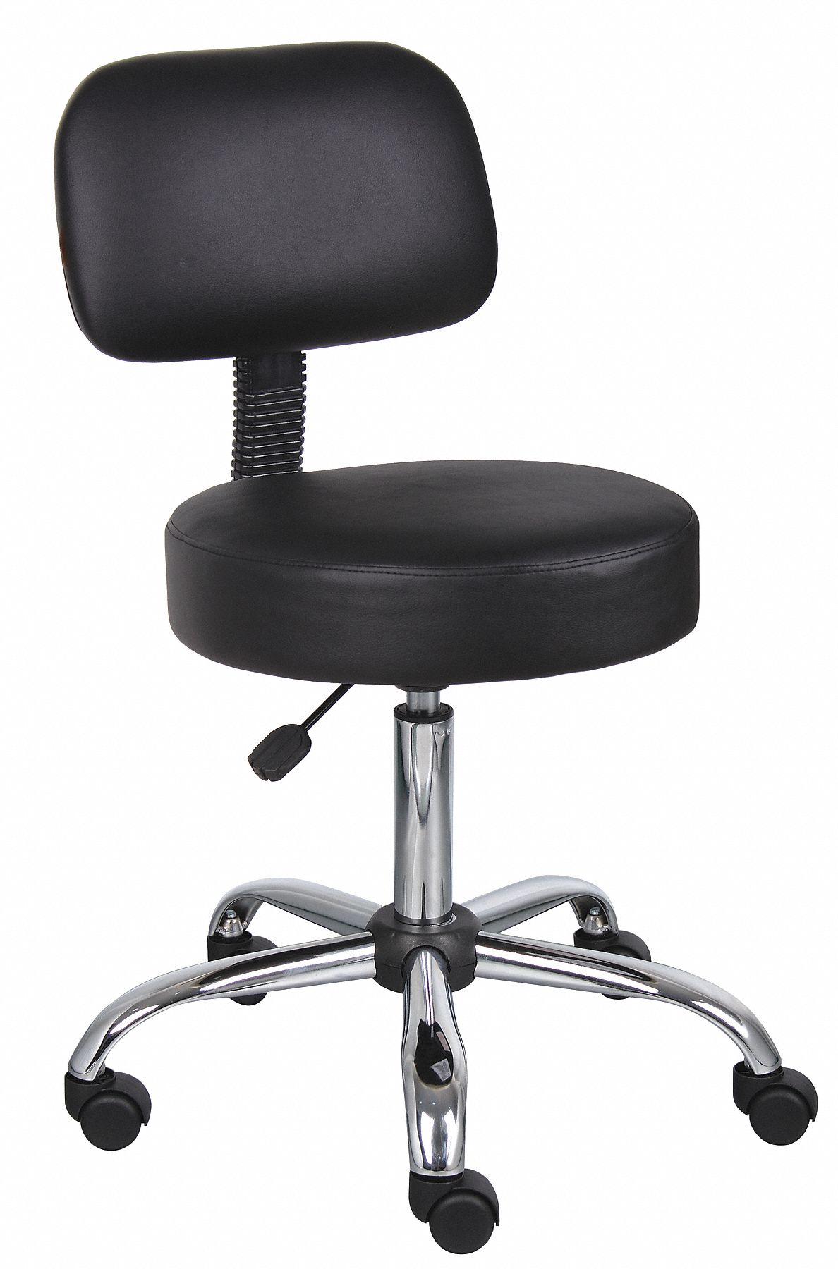 Vinyl, Ht Range 20 1/2 in to 26 1/2 in, Cleanroom Pneumatic Stool ...