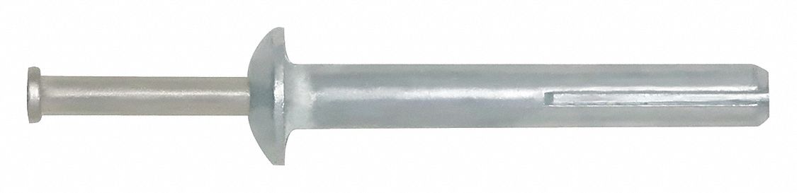 DEWALT, 1/4 in Dia, 1 1/4 in Overall Lg, Hammer Drive Pin Anchor ...
