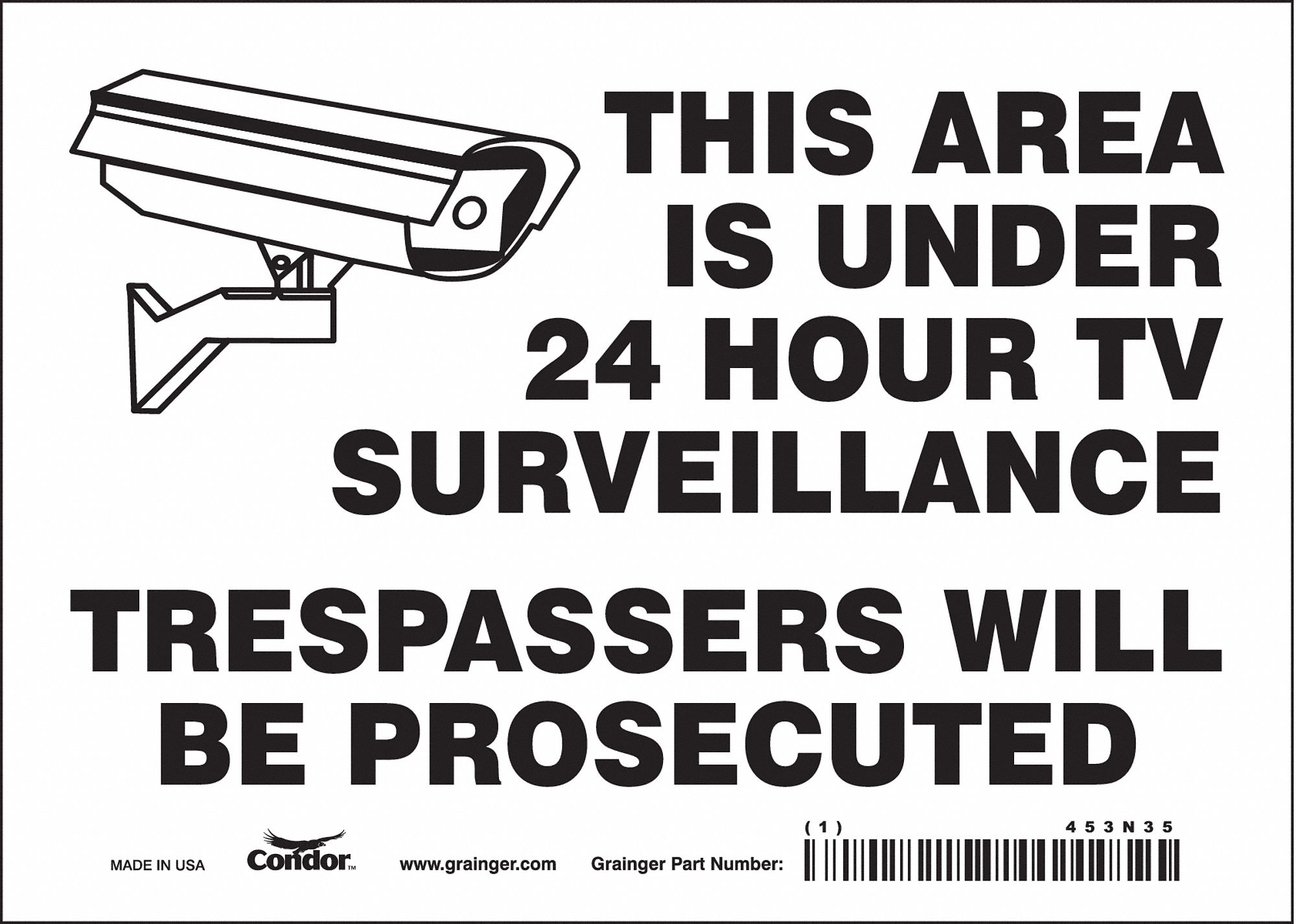 Vinyl, Adhesive Sign Mounting, Safety Sign - 453N35|453N35 - Grainger