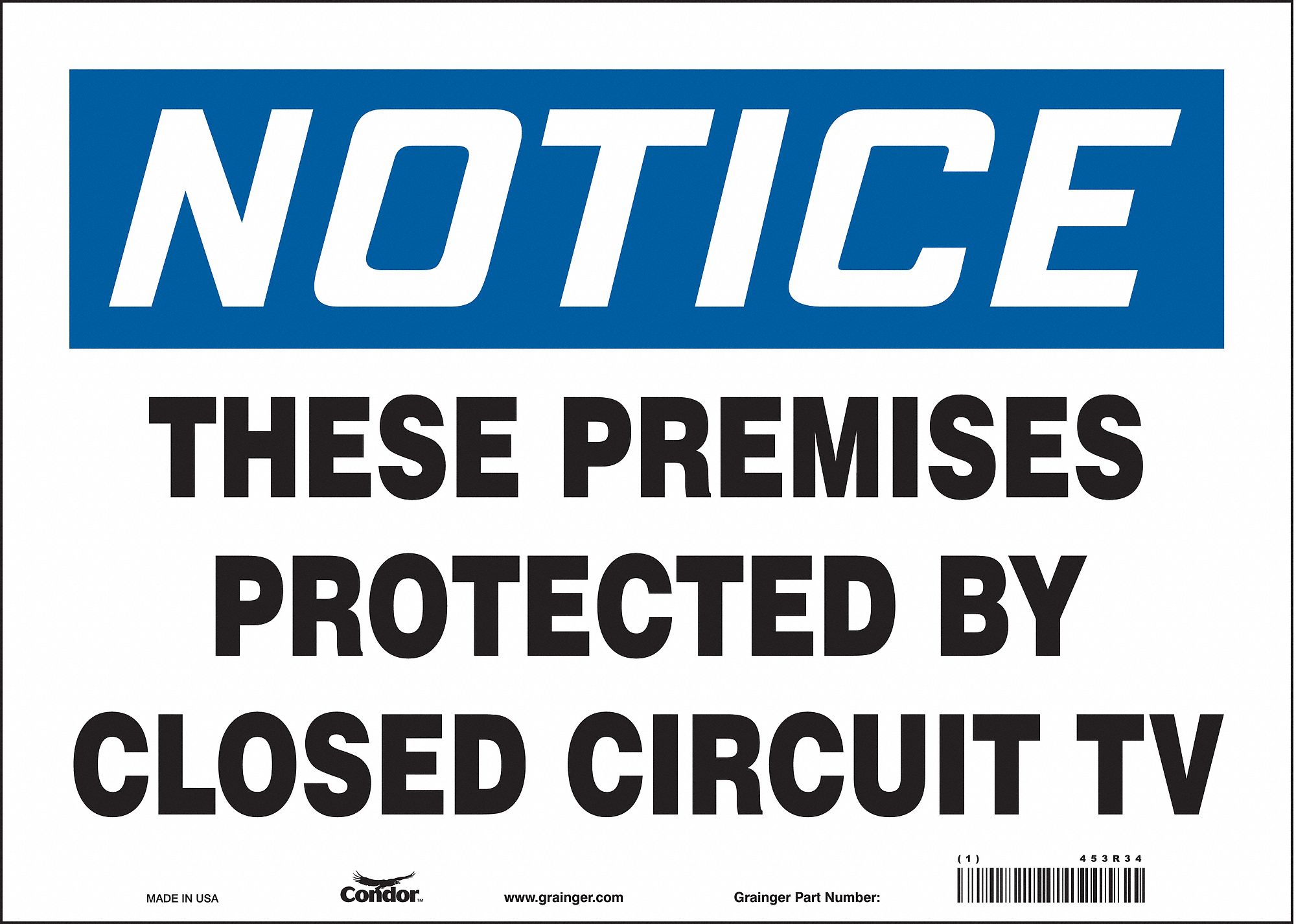 Vinyl, Adhesive Sign Mounting, Safety Sign - 453R34|453R34 - Grainger