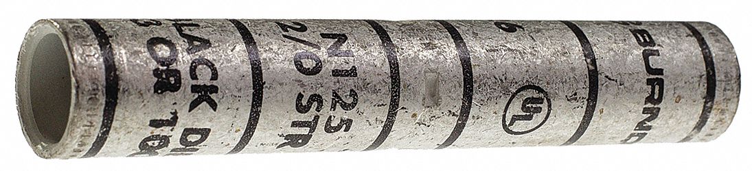 BURNDY LONG-BARREL SPLICE,2/0 AWG WIRE GAUGE - Two Way Compression ...