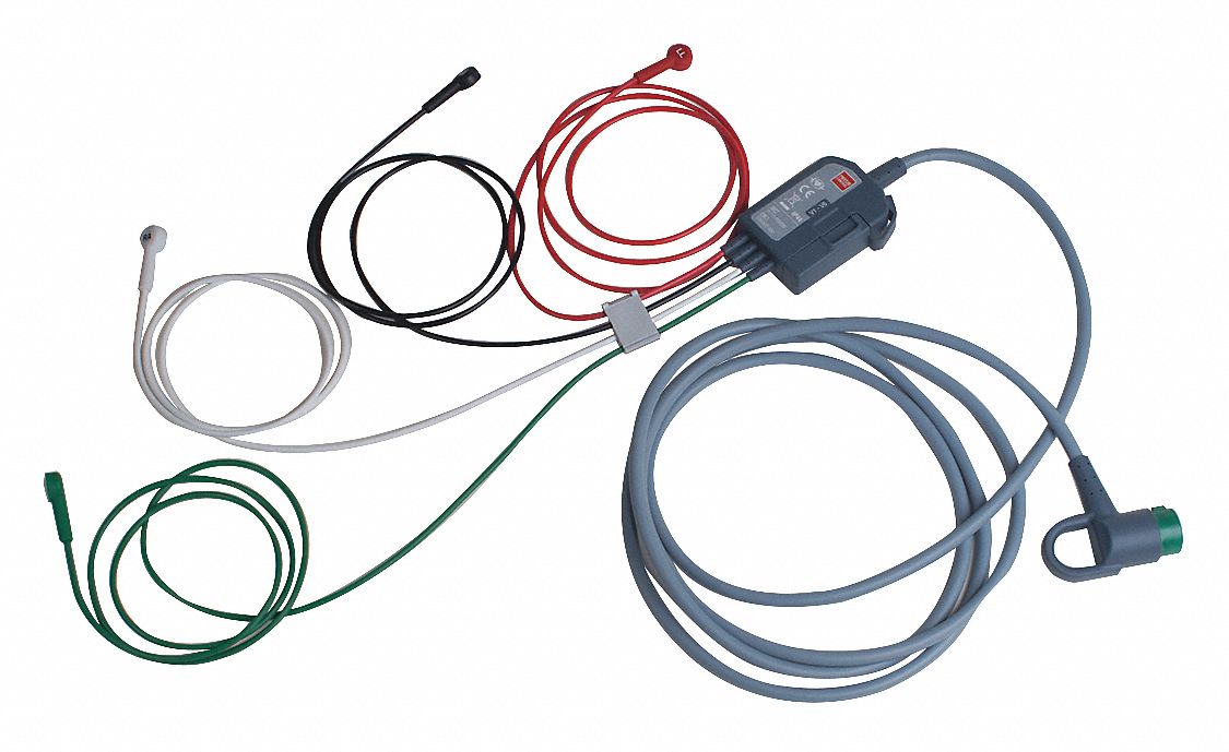 STRYKER PHYSIO-CONTROL, 8 ft Cable Lg, Lifeapk 12/Lifepak 15 ...