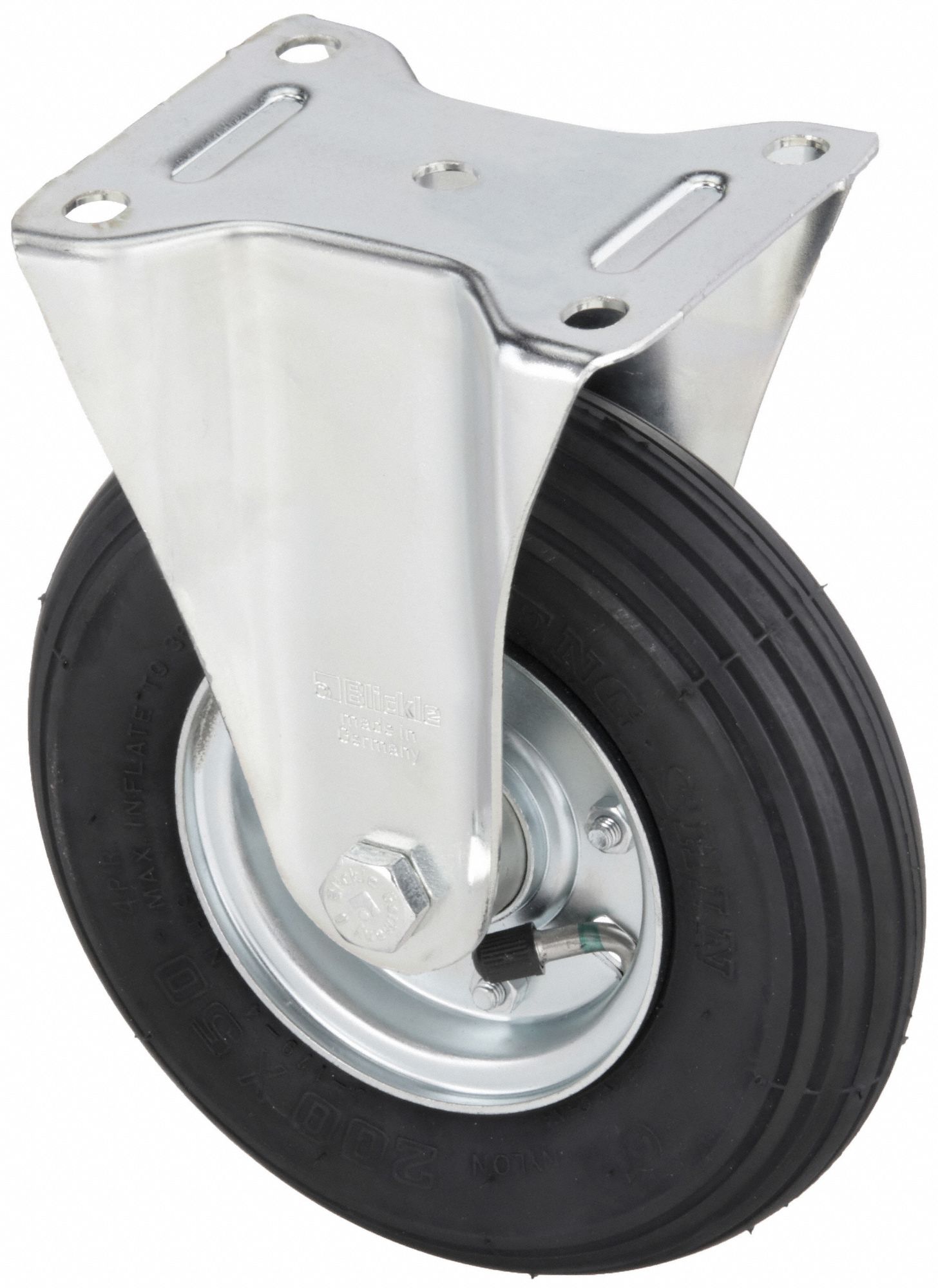 Rigid, Steel, Plate Caster - 454N15|B-P 200R - Grainger