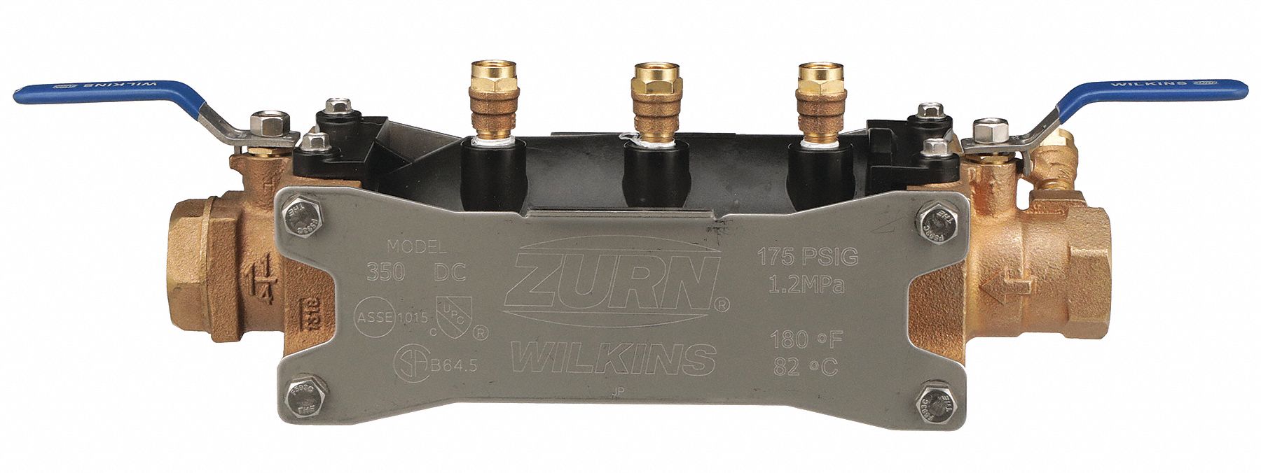 ZURN WILKINS, 350, 1 1/4 in Pipe Size, Backflow Preventer - 454N90|114 ...